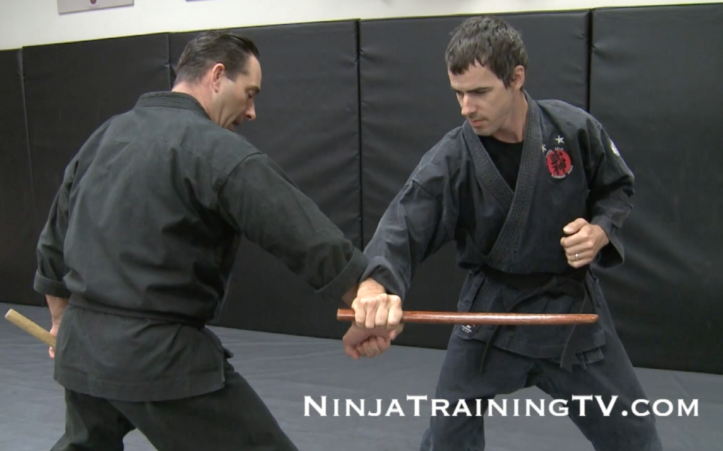 Kukishinden Ryu Hanbo Technique for Bujinkan Ninjutsu Training - Ninja Training TV