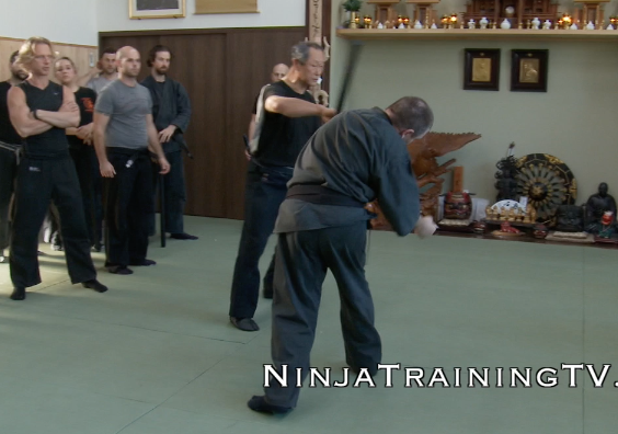 Ninja Master Nagato Sensei Teaches Hanbo Jutsu for Bujinkan Ninjutsu Training - Ninja Training TV